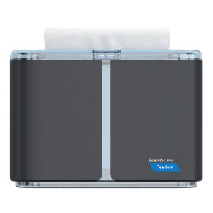 Cascades PRO Tandem Multifold Hand Towel Countertop Dispenser, Dark Gray